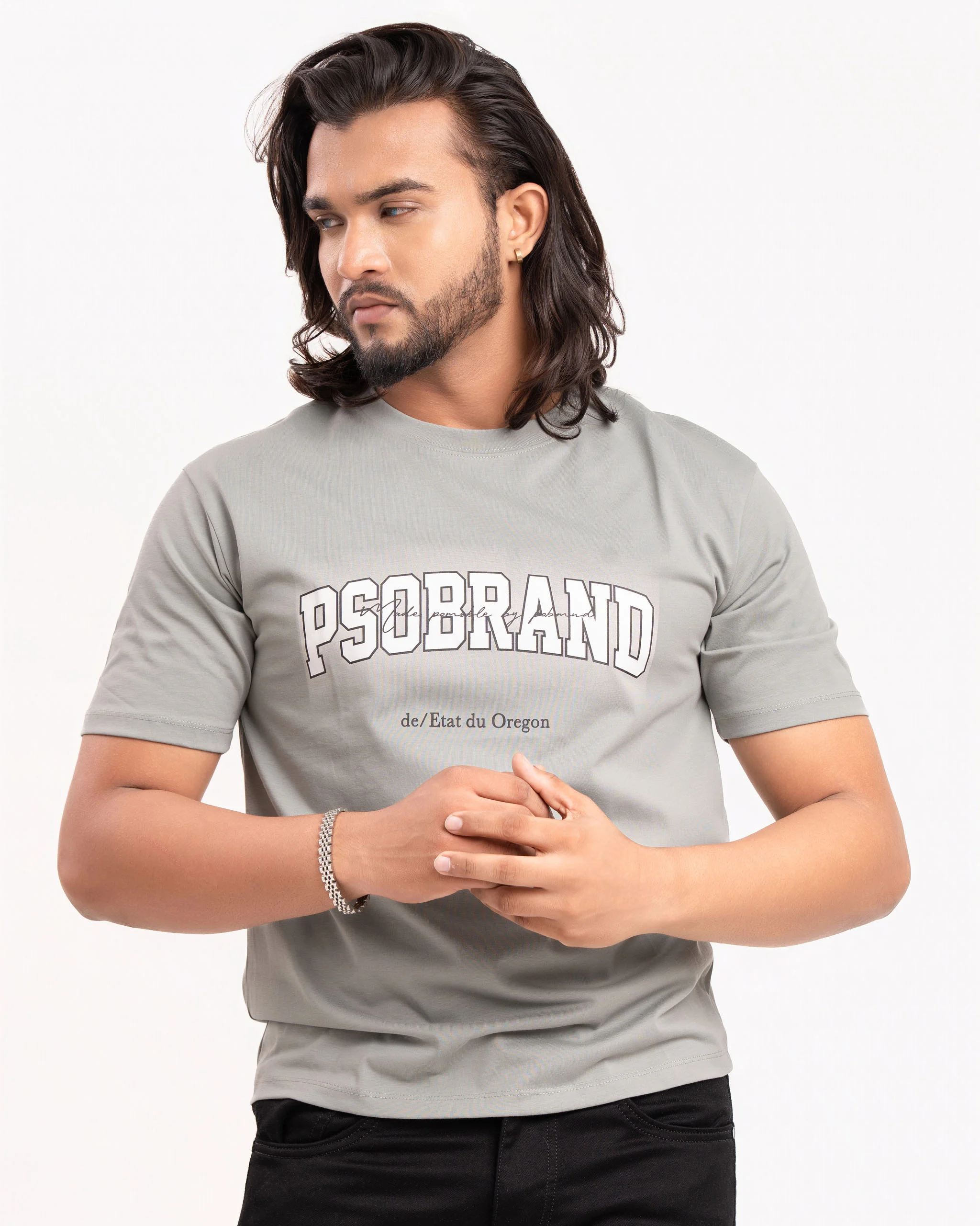 Men's Grey Graphic T-Shirt | Kandy Selection