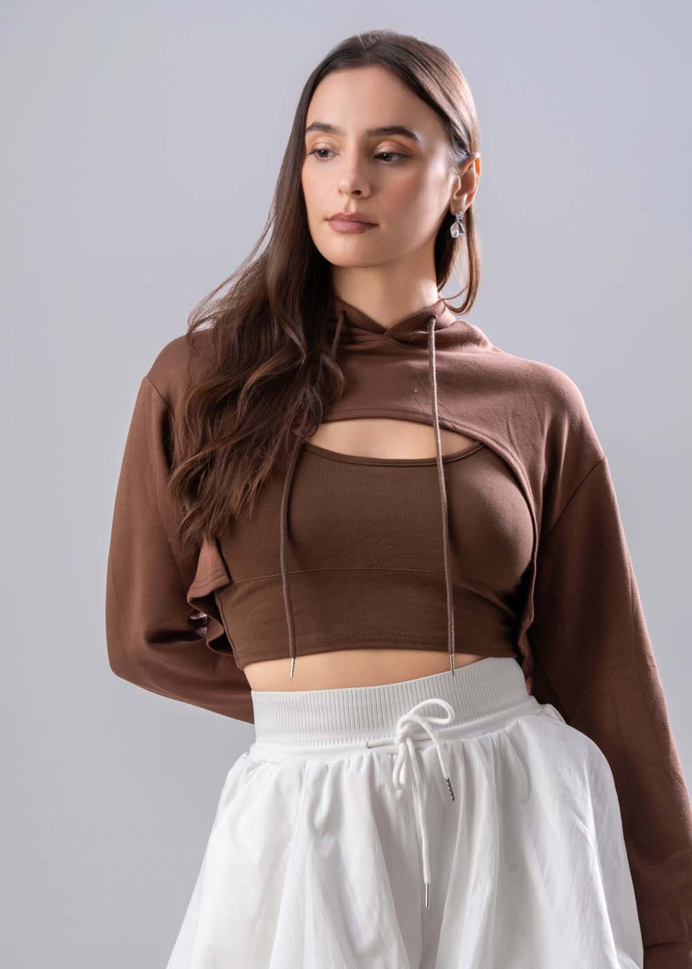The Cocoa Layered Shrug Set | Kandy Selection