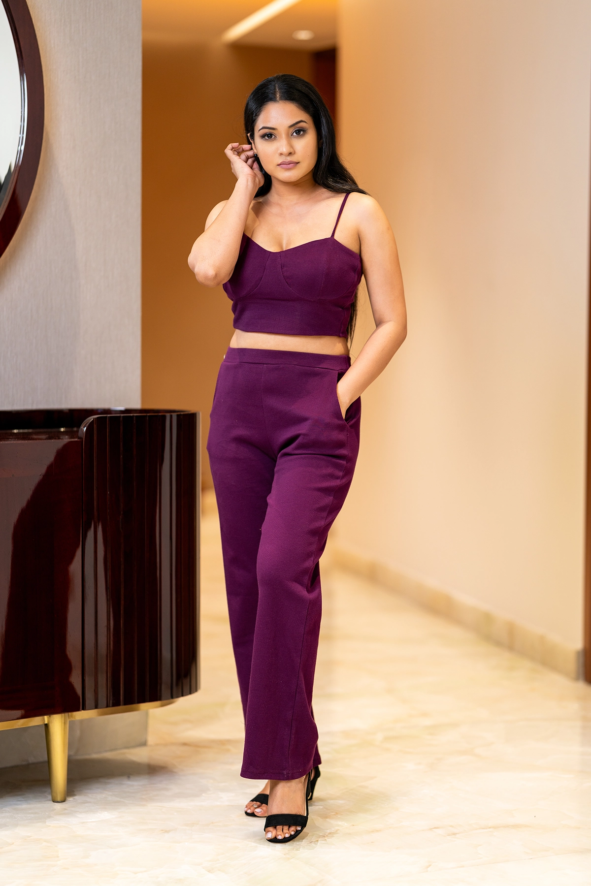 Women's Cotton Blend Parallel Pant | Kandy Selection
