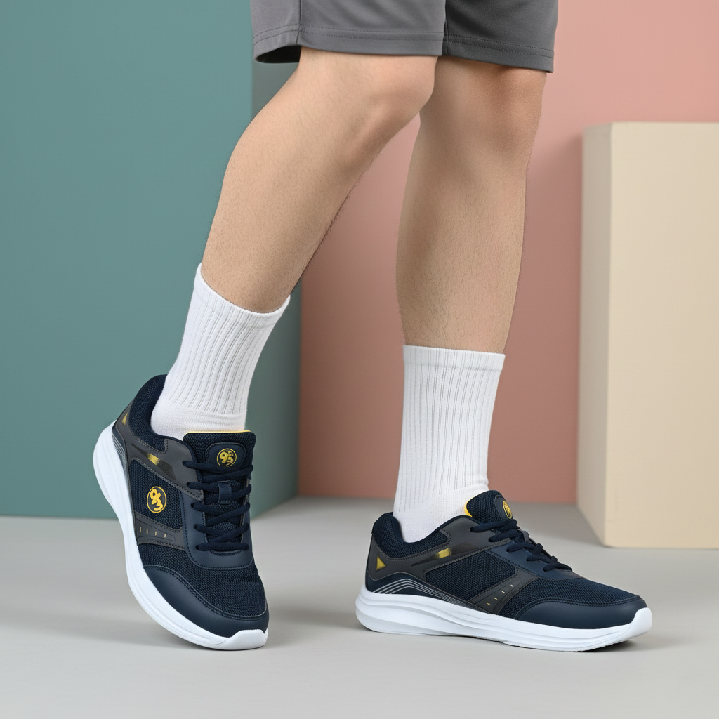 Navy Men's Running Shoes | Kandy Selection