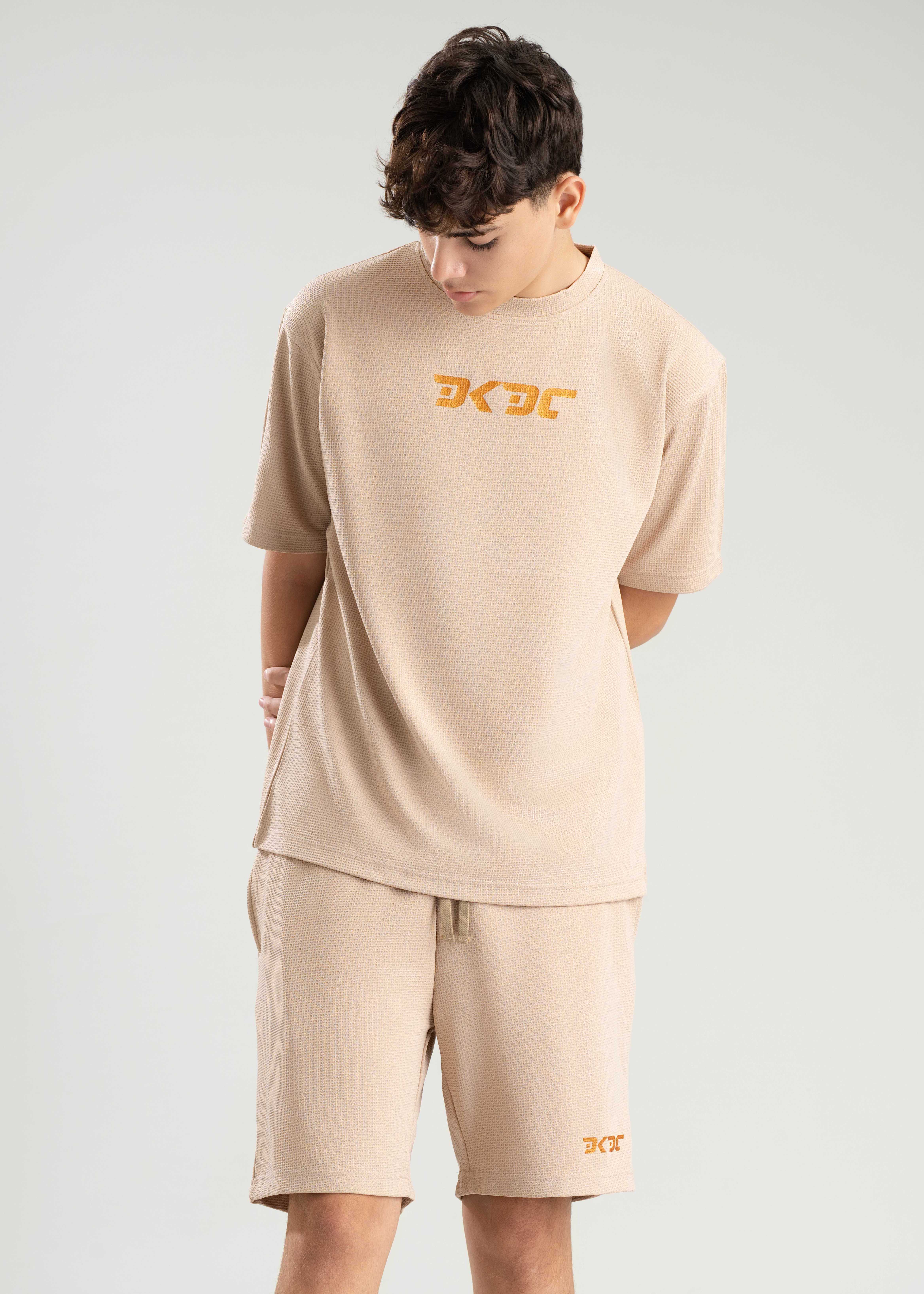 Light Brown DKDC Casual Outfit for Men-Tshirt | Kandy Selection