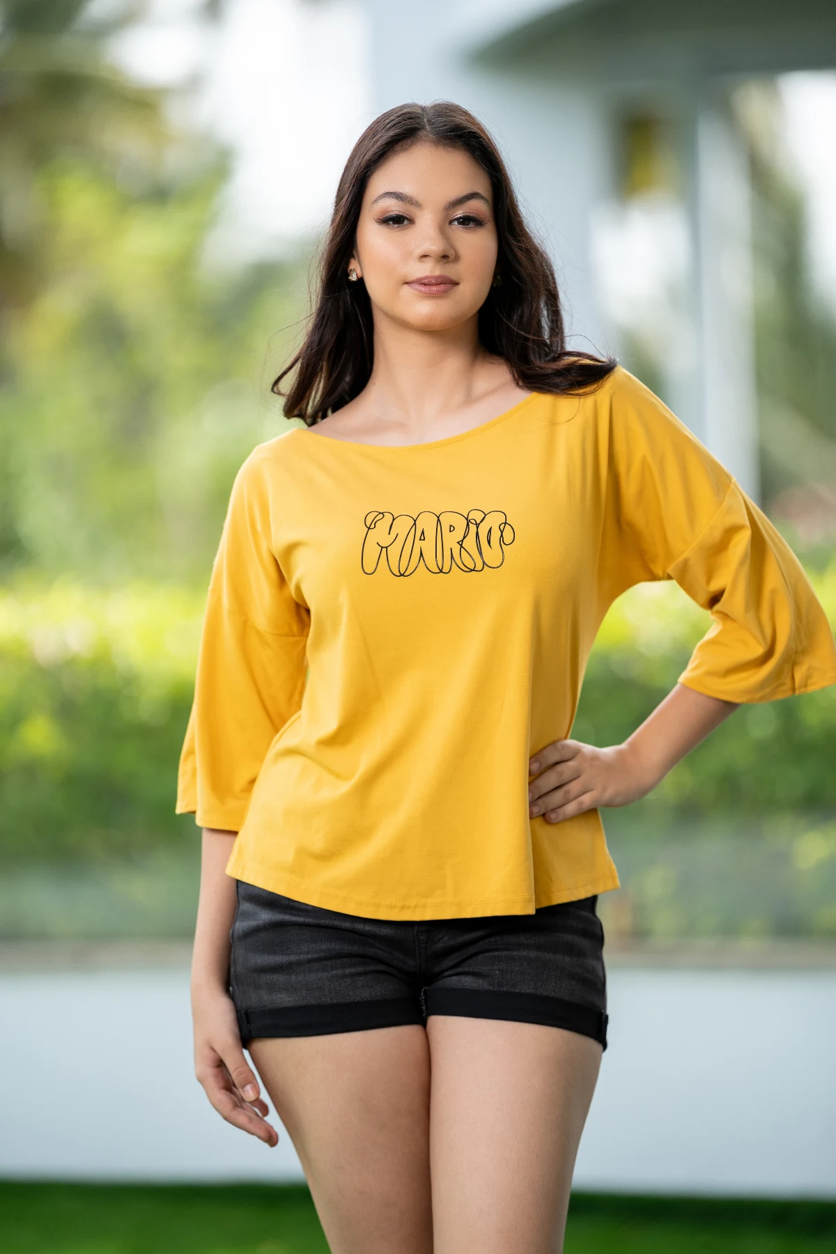 Women Oversized T-Shirt with Mario Design | Kandy Selection