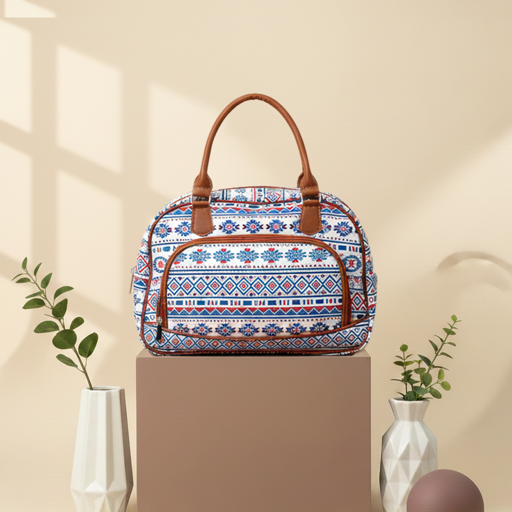 Geometric Pattern Weekender Bag | Kandy Selection